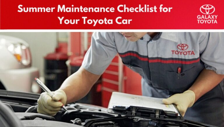 Summer Maintenance Checklist of Essential Toyota Car Service