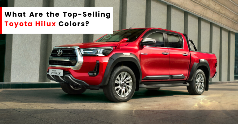 What Are the Top-Selling Toyota Hilux Colors?